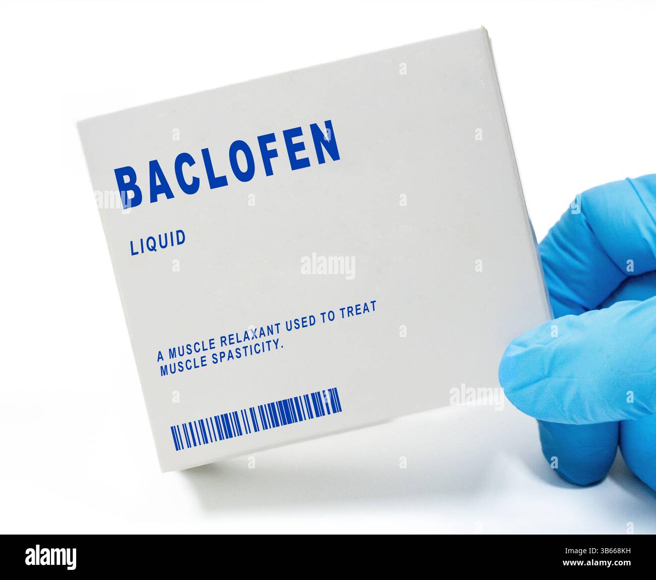 Baclofen liquid. A muscle relaxant used to treat muscle spasticity ...