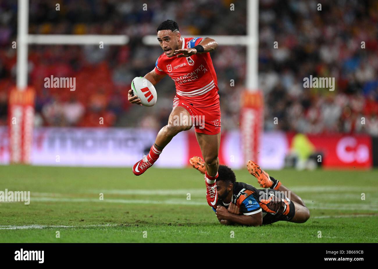 Brisbane, Australia. 03rd May, 2025. Valentine Holmes of the Dragons ...