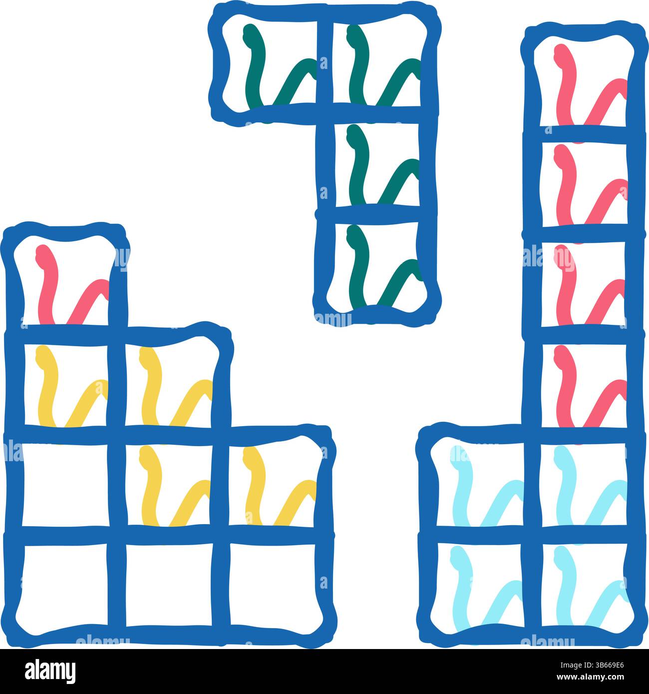 Jigsaw puzzle game science Stock Vector Images - Alamy