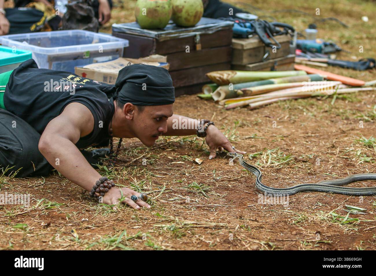 Bandung, West Java, Indonesia. 3rd May, 2025. Artists from the Satria ...