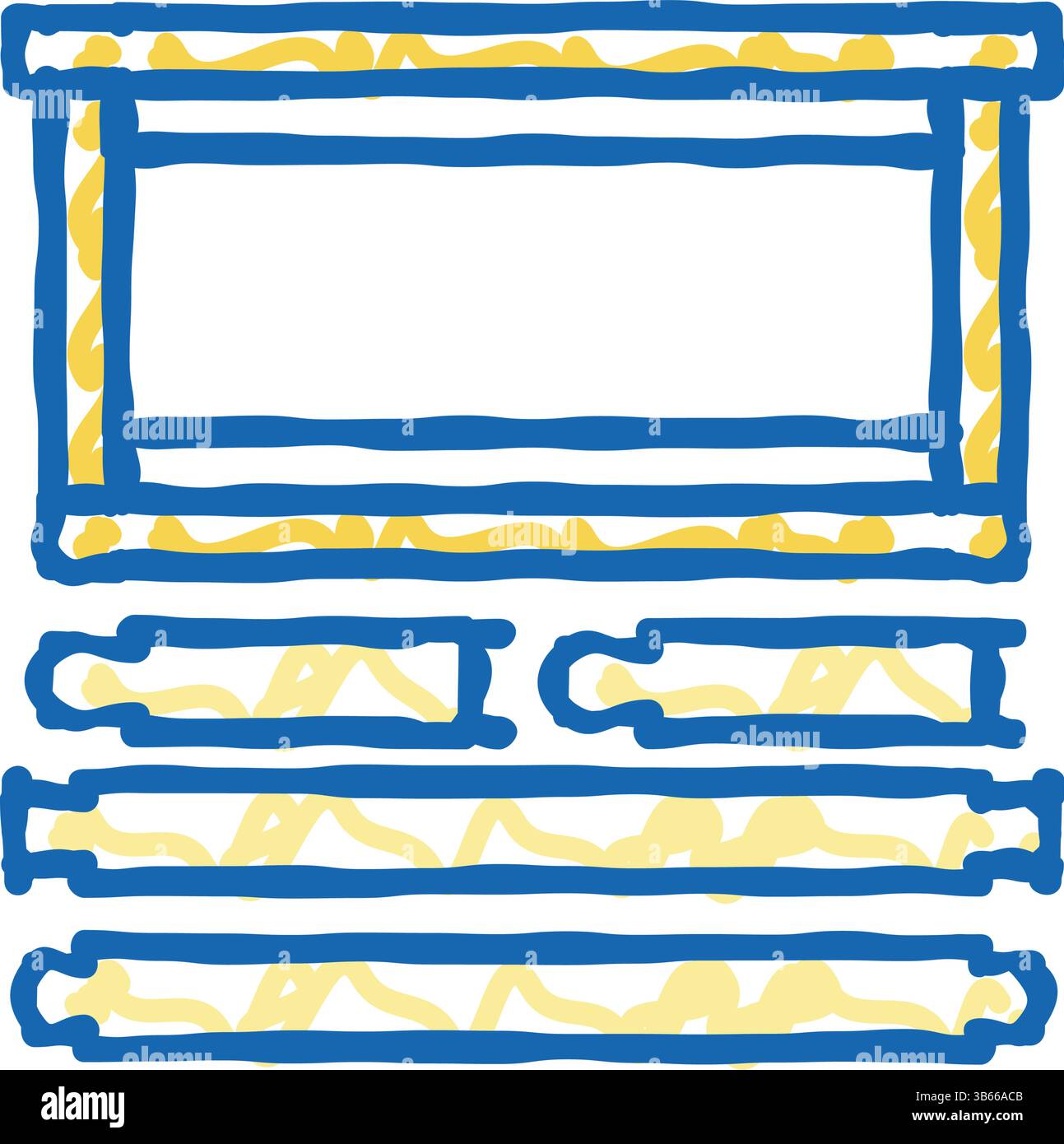 frames langstroth beekeeping icon doodle illustration Stock Vector ...