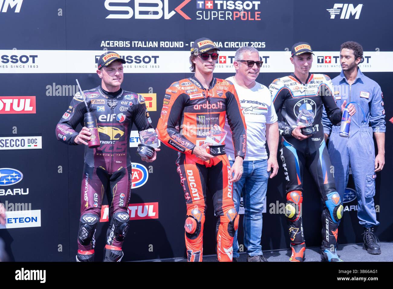 Varese, Ita. 03rd May, 2025. 11 - Nicolo Bulega - Aruba.It Racing - Ducati, 01 - Toprak ...