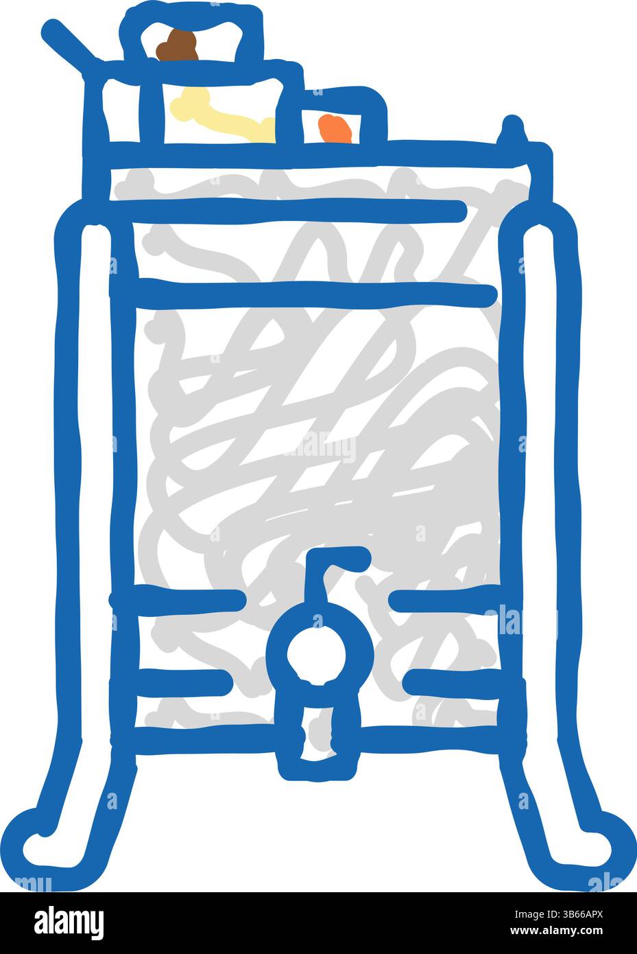 honey extractor beekeeping icon doodle illustration Stock Vector Image ...