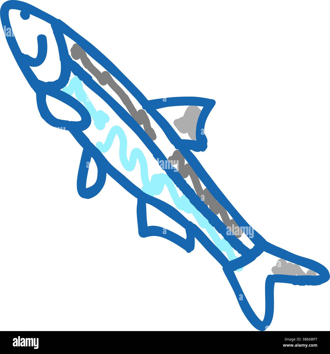 peruvian anchoveta icon doodle illustration Stock Vector Image & Art ...