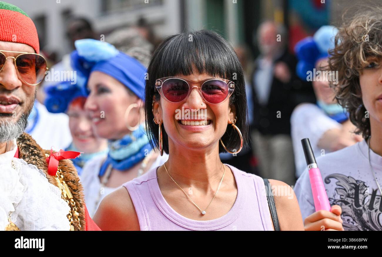 Brighton UK 3rd May 2025 - Anoushka Shankar leads thousands of ...