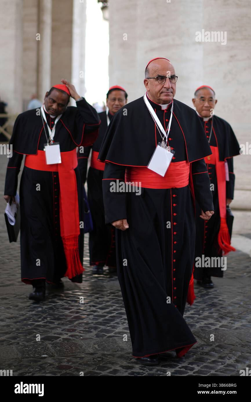 Cardinal Fernando Natalio Chomalí Garib walks at the Vatican, Saturday ...