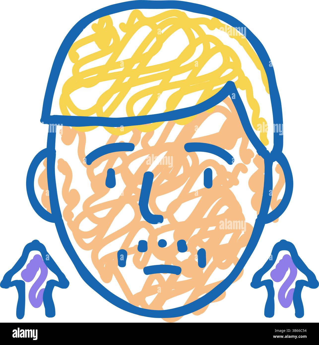 precocious puberty endocrinology icon doodle illustration Stock Vector ...