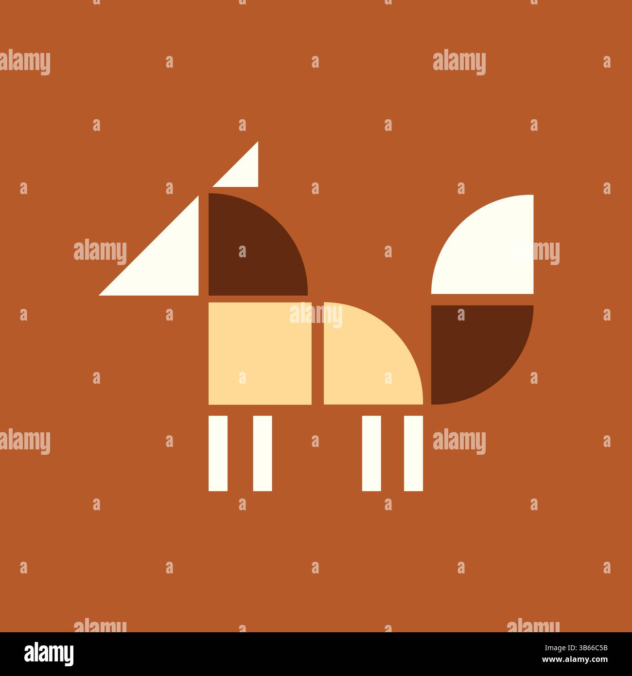 Geometric Fox Vector Art minimal Polygonal Wild Animal Illustration ...