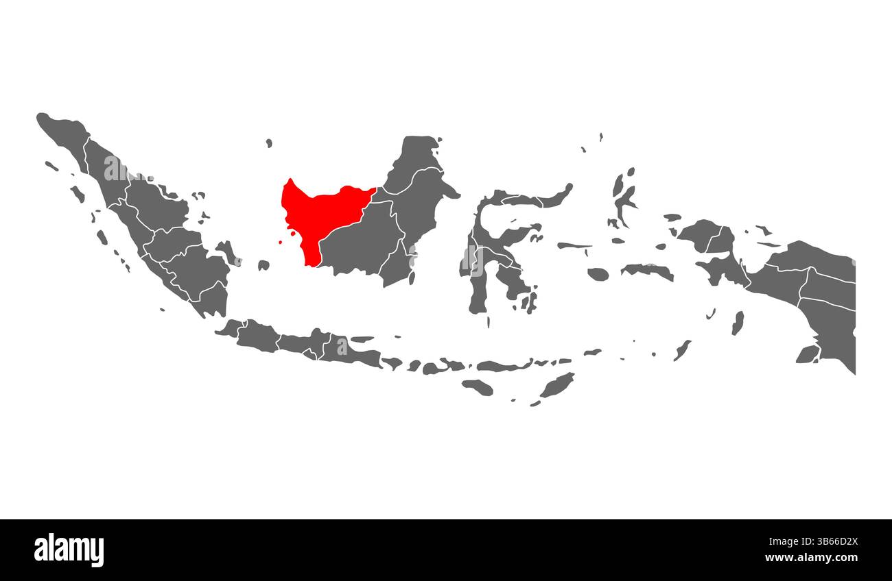 Kalimantan map hi-res stock photography and images - Alamy