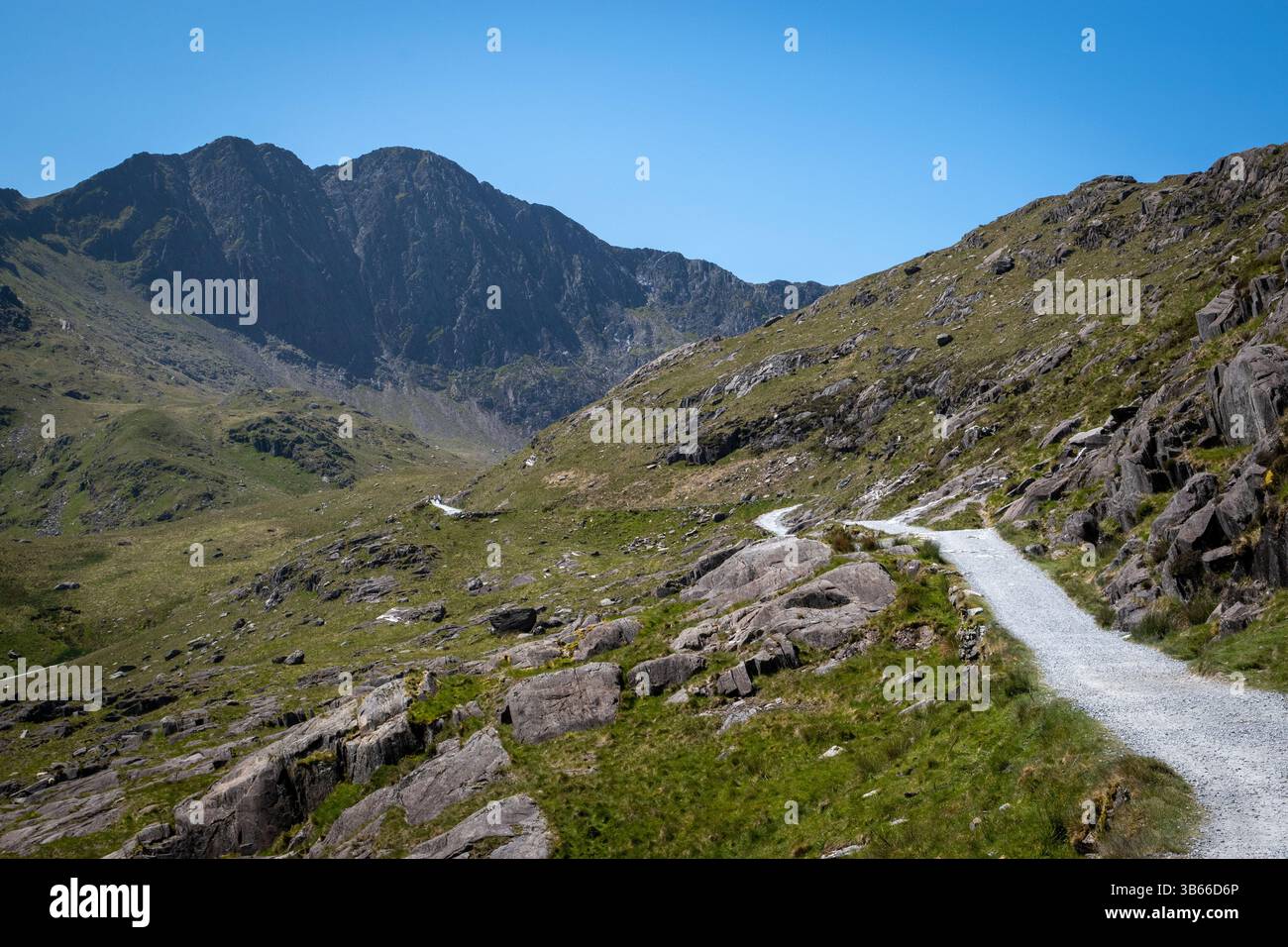 a walk along the miners trail going up Snowdon, the highest mountain in ...