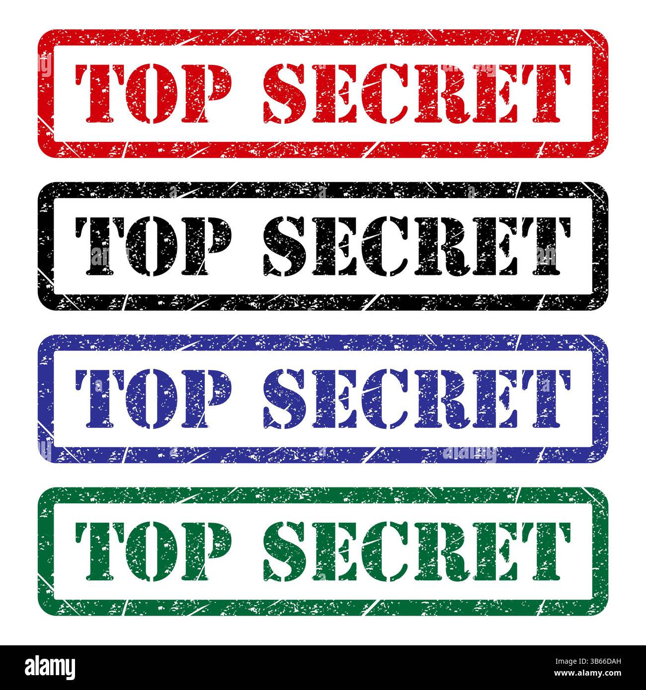 Set of Top secret stamp symbol, label sticker sign button, text banner vector illustration Stock ...