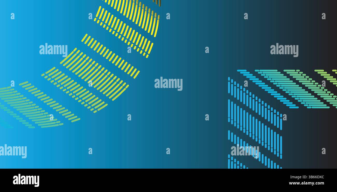 blue yellow green lines abstract technology background having empty ...
