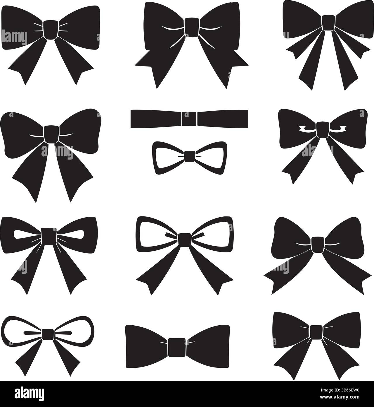 Bow tie vector designs hi-res stock photography and images - Alamy