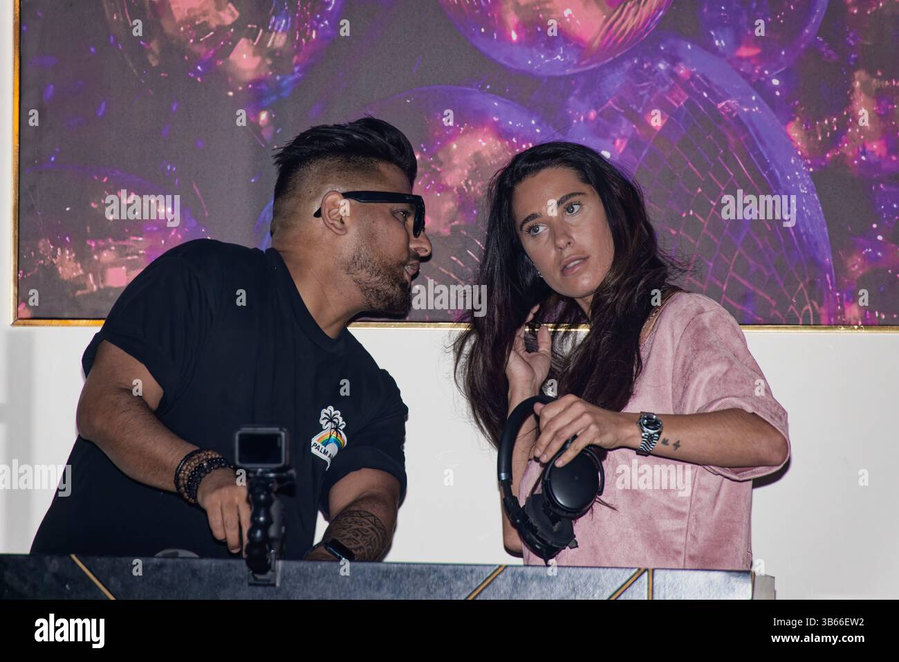 Paris, France. 2nd May, 2025. DJ Most and Laura Petard attend the ...