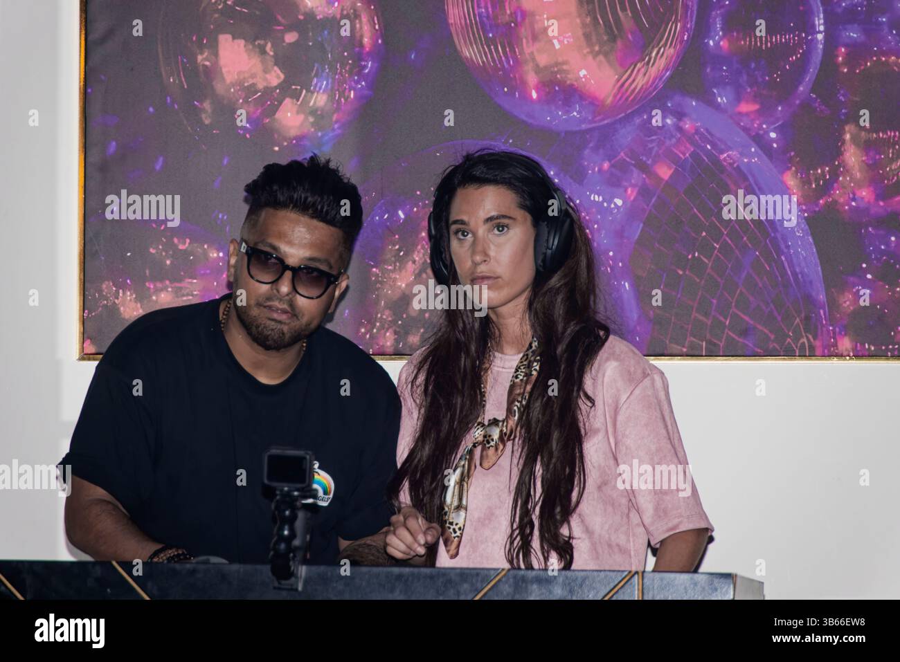 Paris, France. 2nd May, 2025. DJ Most and Laura Petard attend the ...