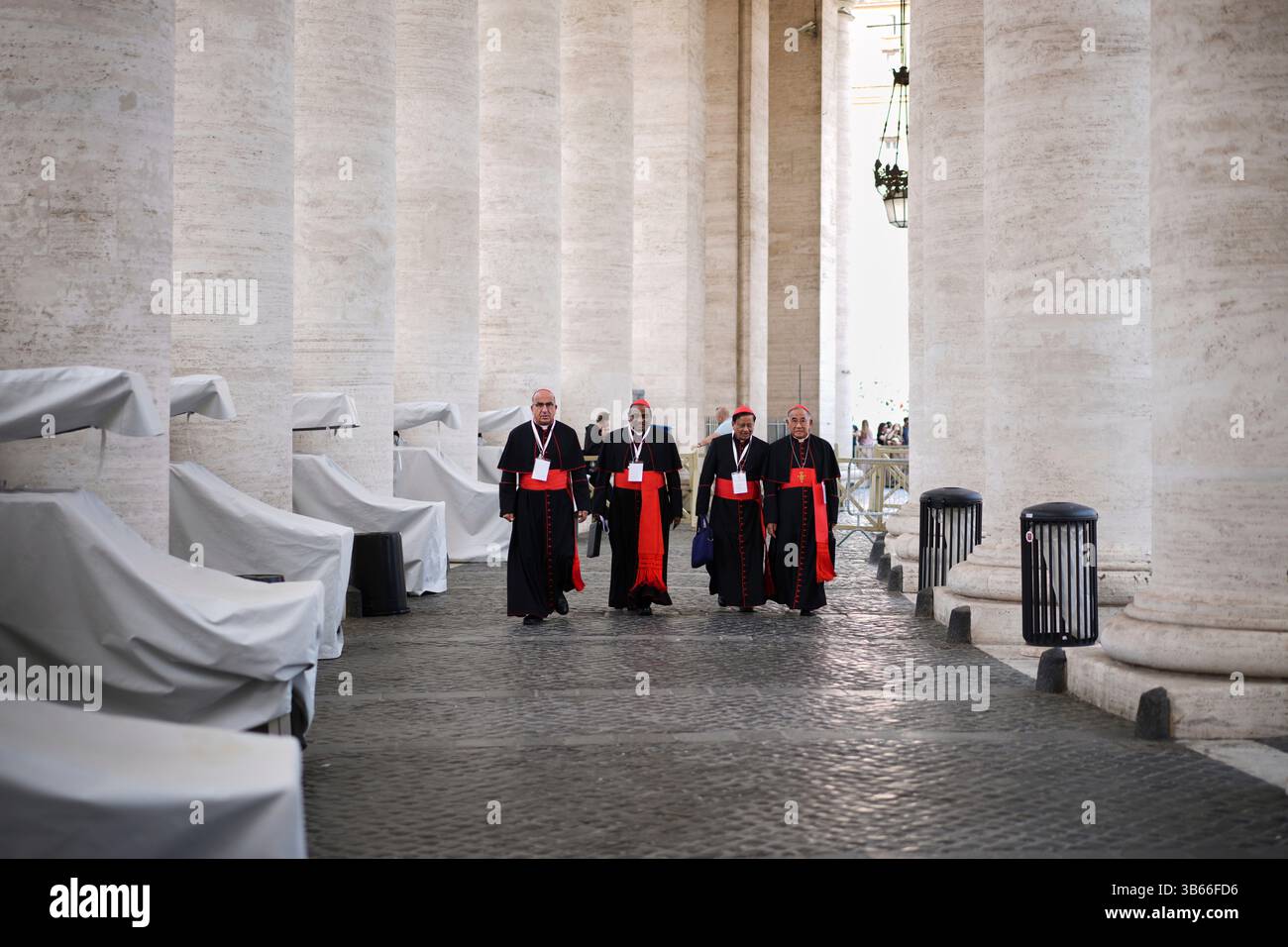From left, cardinals Fernando Natalio Chomalí Garib, Anthony Poola ...