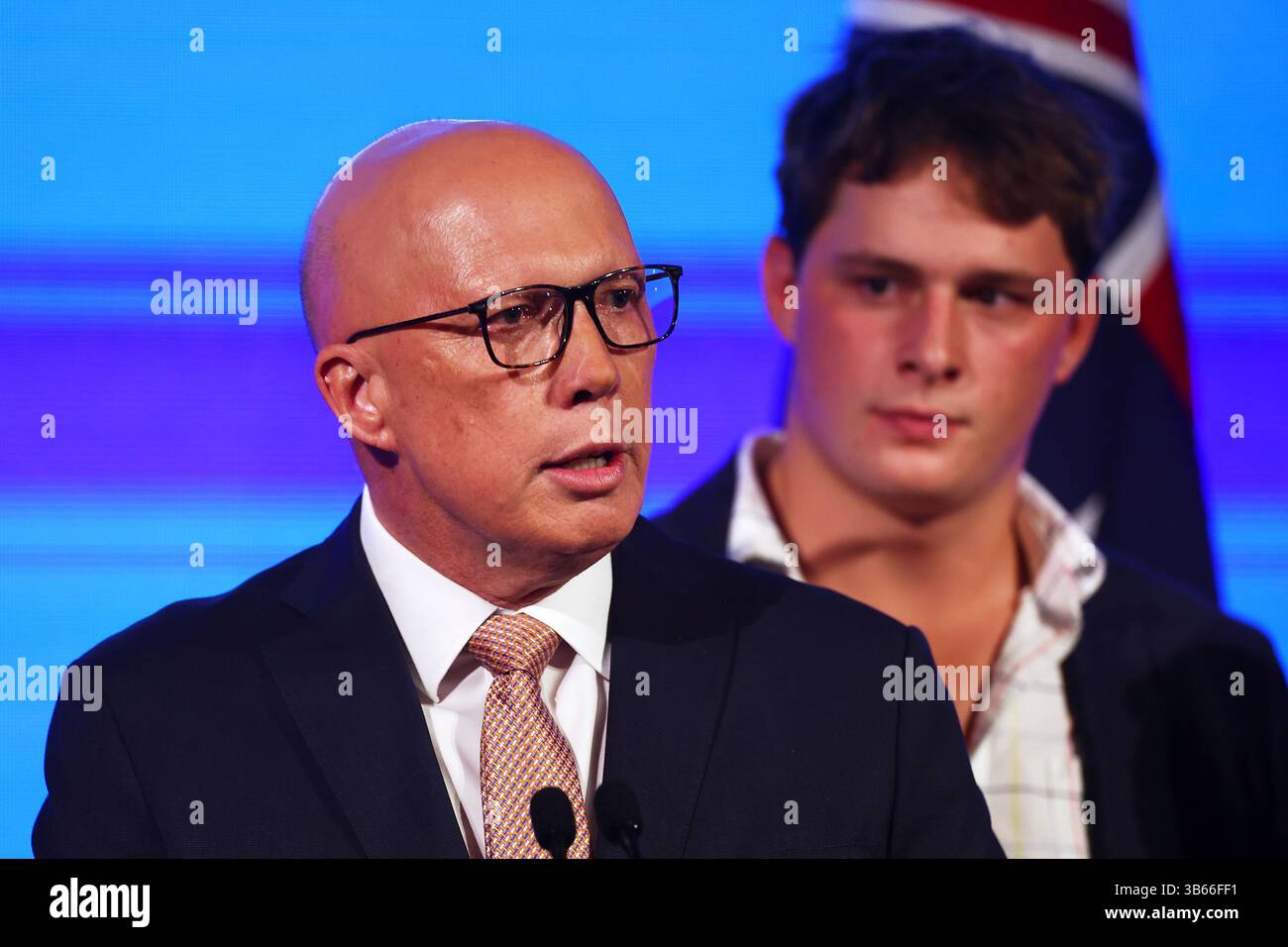 Australian Liberal Party leader Peter Dutton makes a concession speech ...