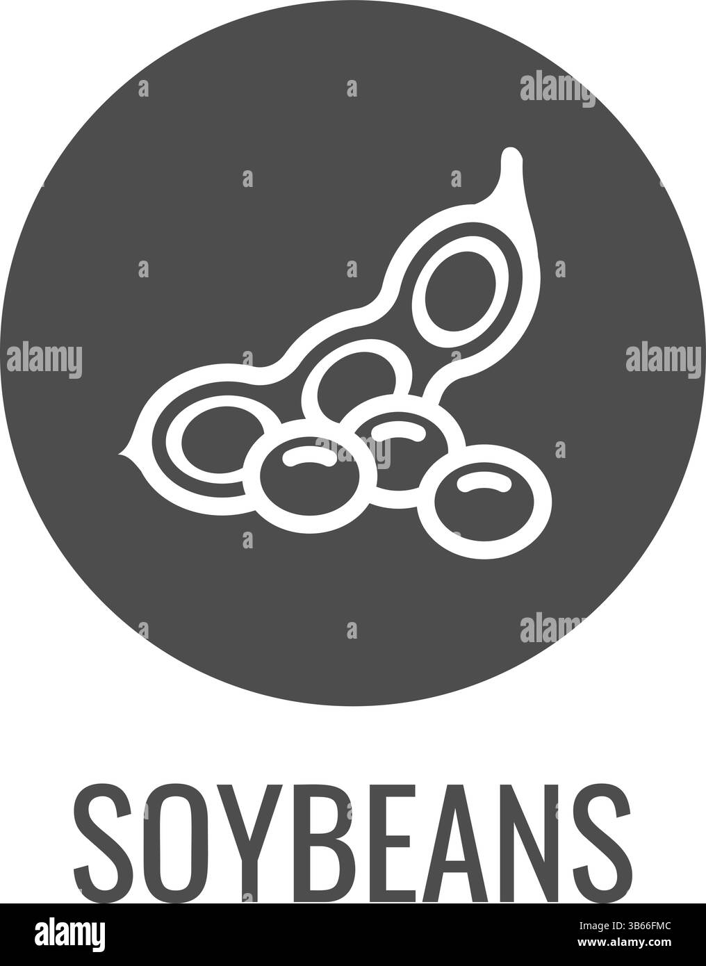 A Soybean Soy Bean Food Allergen Icon Concept Stock Vector Image & Art ...