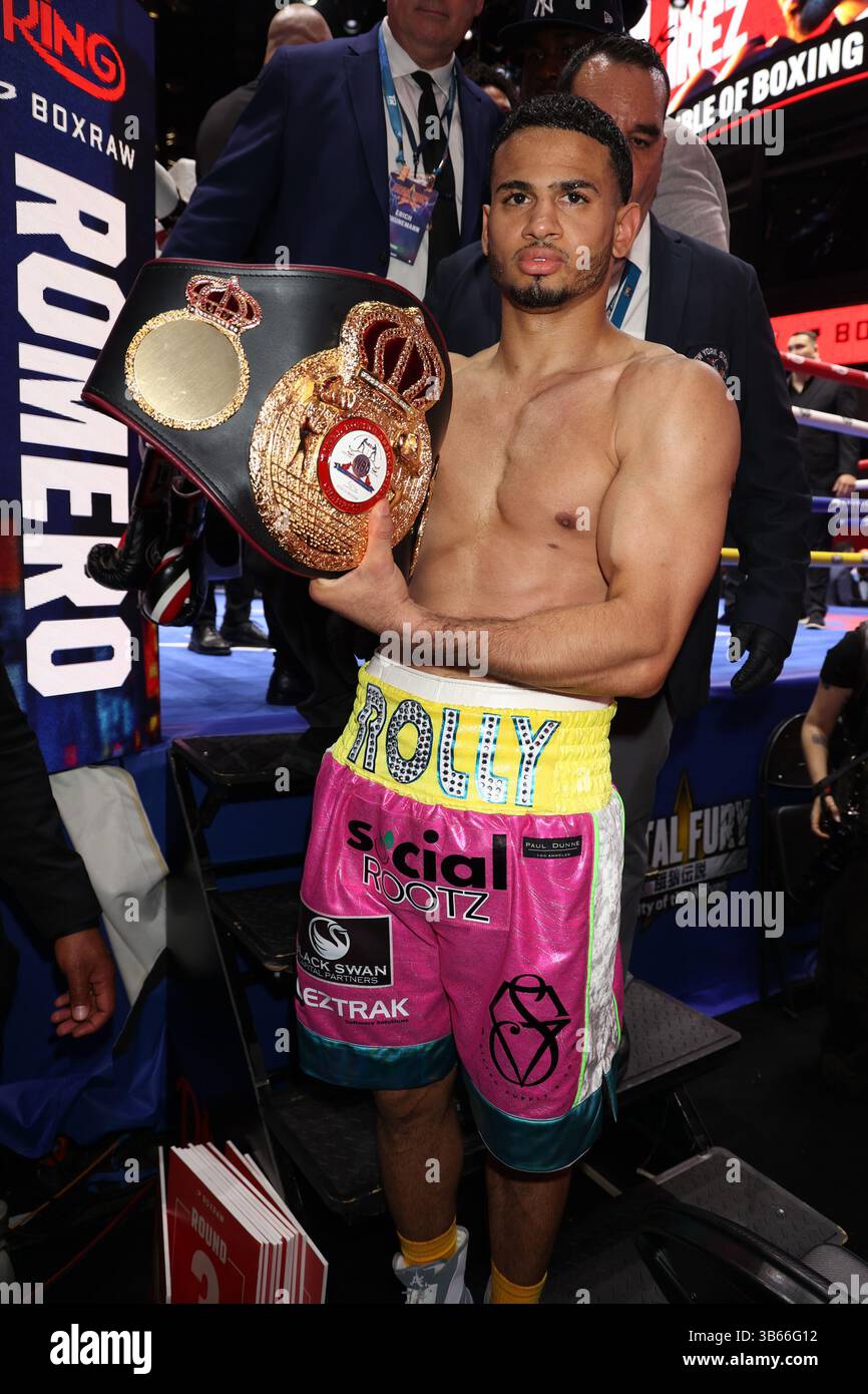 New York, NY, USA. 2nd May, 2025. Rolando "Rolly" Romero pictured at Fatal Fury In Times Square ...