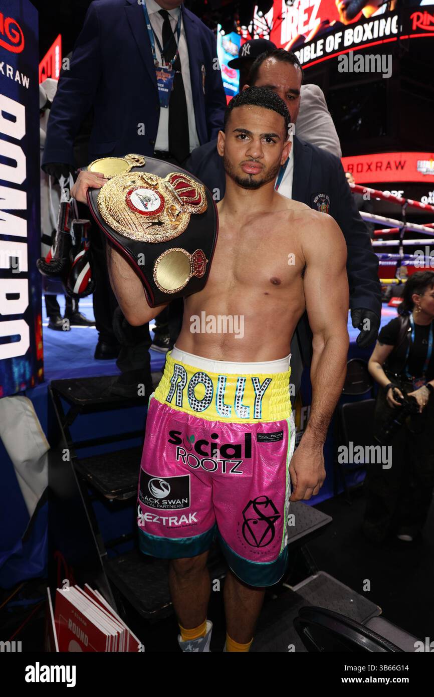 New York, NY, USA. 2nd May, 2025. Rolando "Rolly" Romero pictured at Fatal Fury In Times Square ...