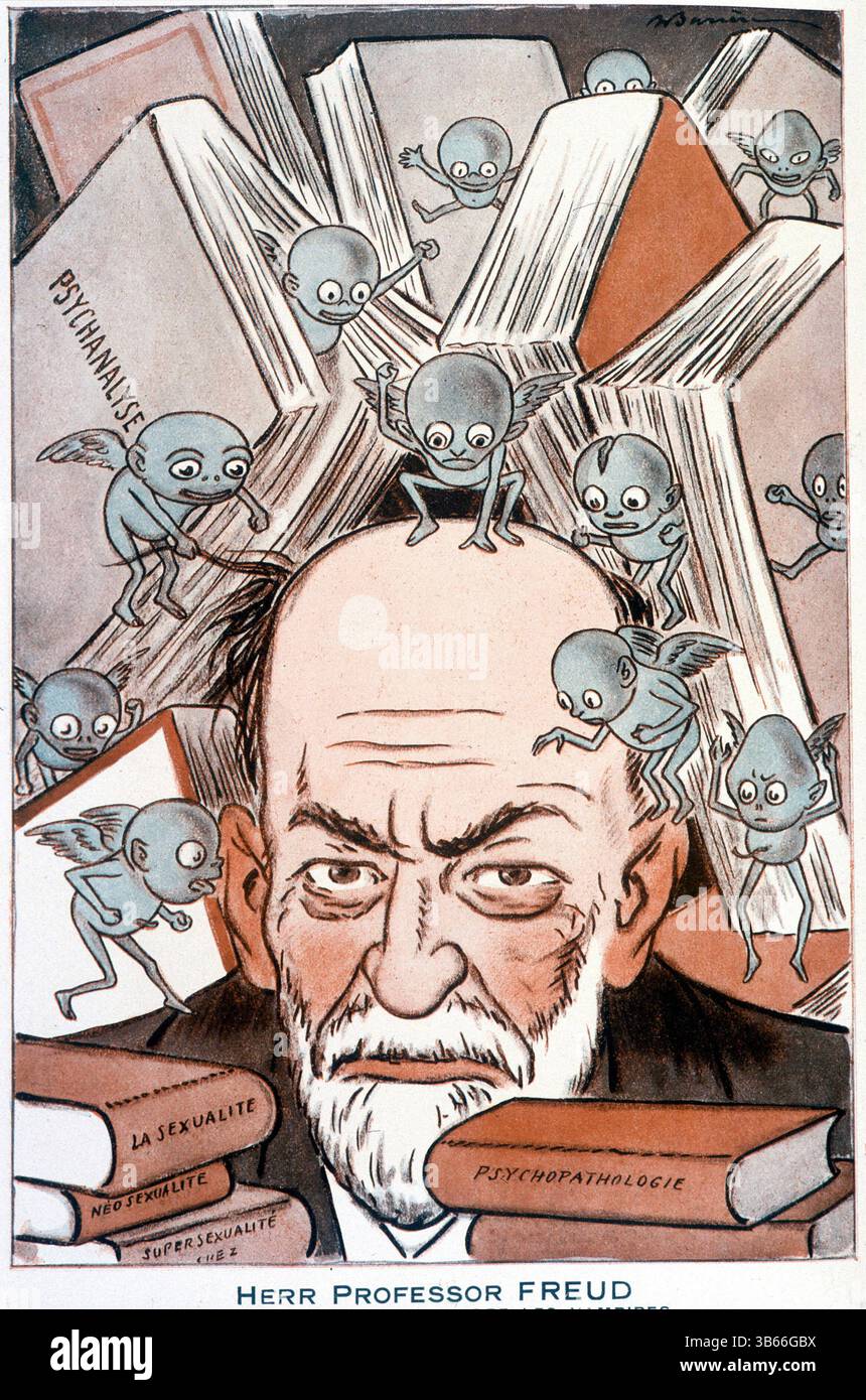 Sigmund freud cartoon hi-res stock photography and images - Alamy