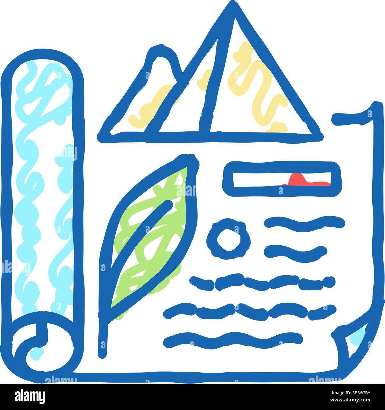 ancient egypt history icon doodle illustration Stock Vector Image & Art ...