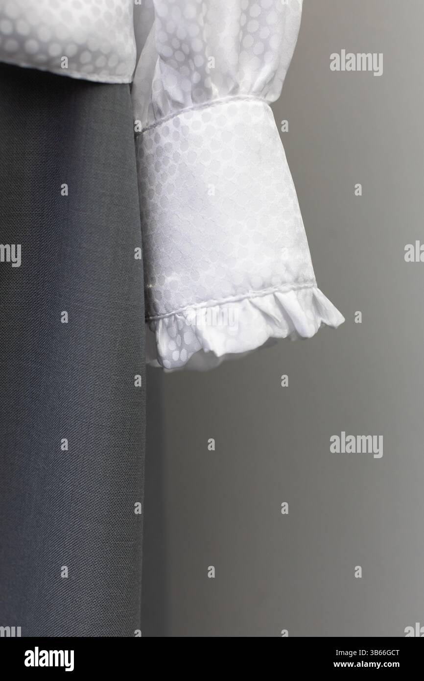 An Elegant White Cuff Detail on a Garment Makes a Stylish and Chic ...