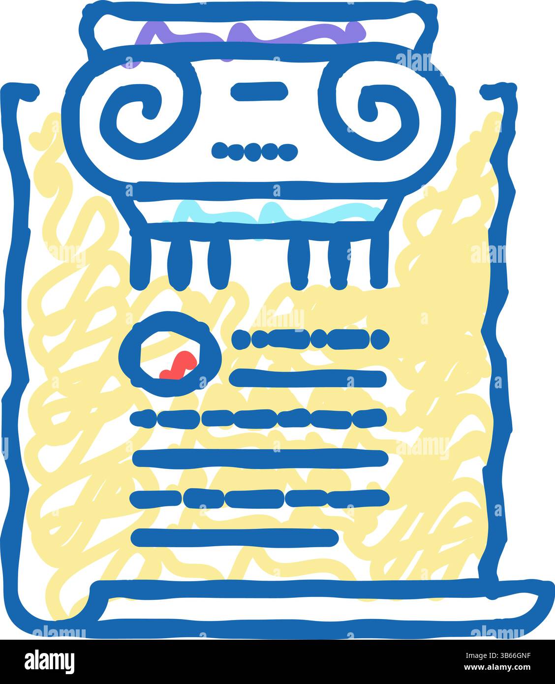 ancient rome history icon doodle illustration Stock Vector Image & Art ...