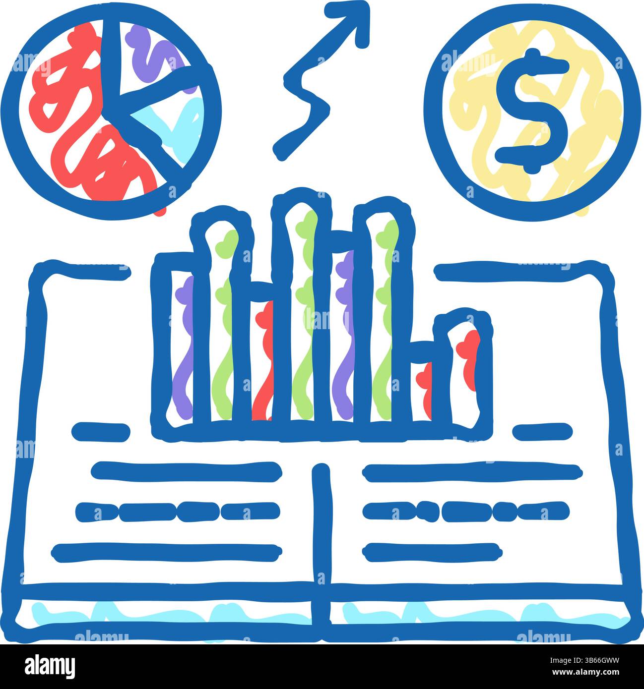 economic history icon doodle illustration Stock Vector Image & Art - Alamy