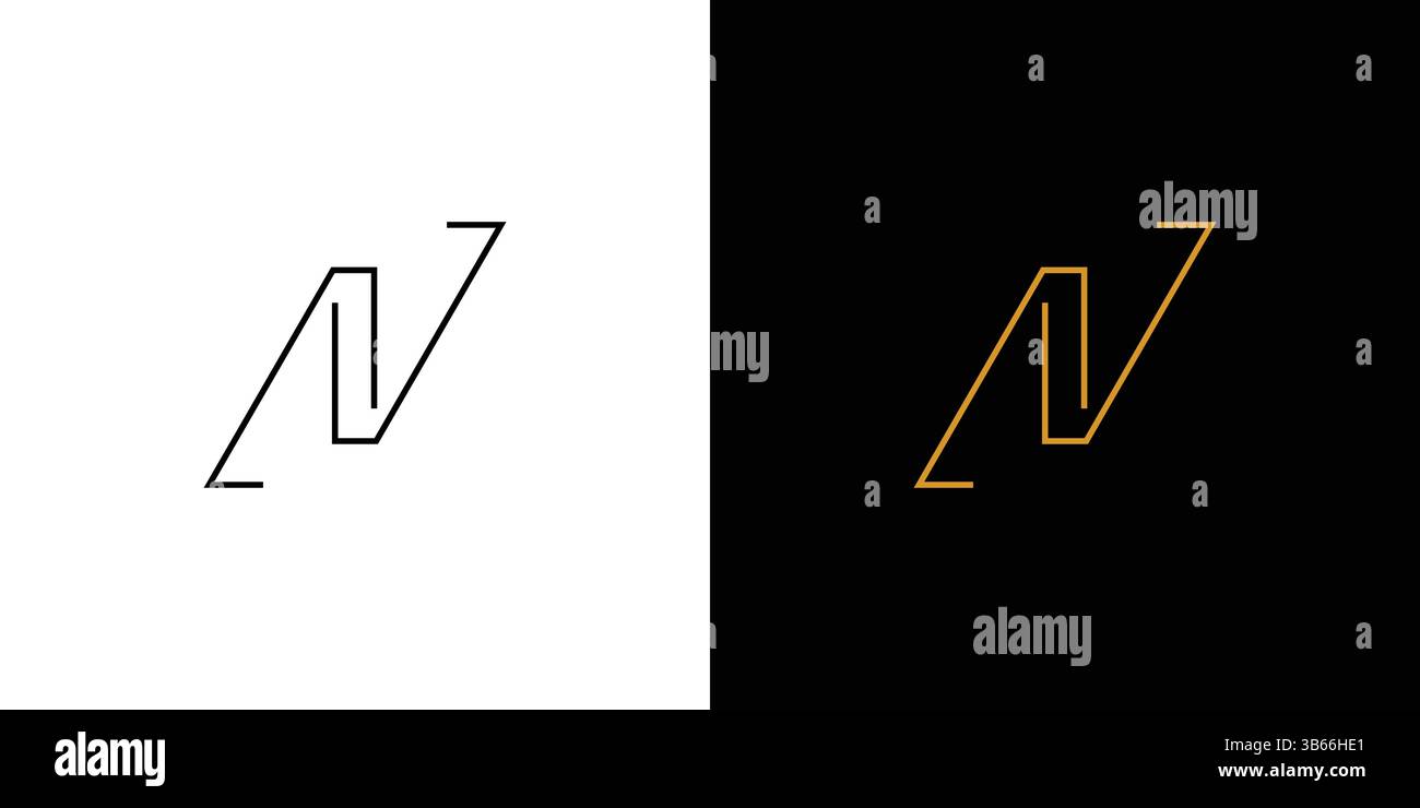 Modern and simple N logo design Stock Vector Image & Art - Alamy
