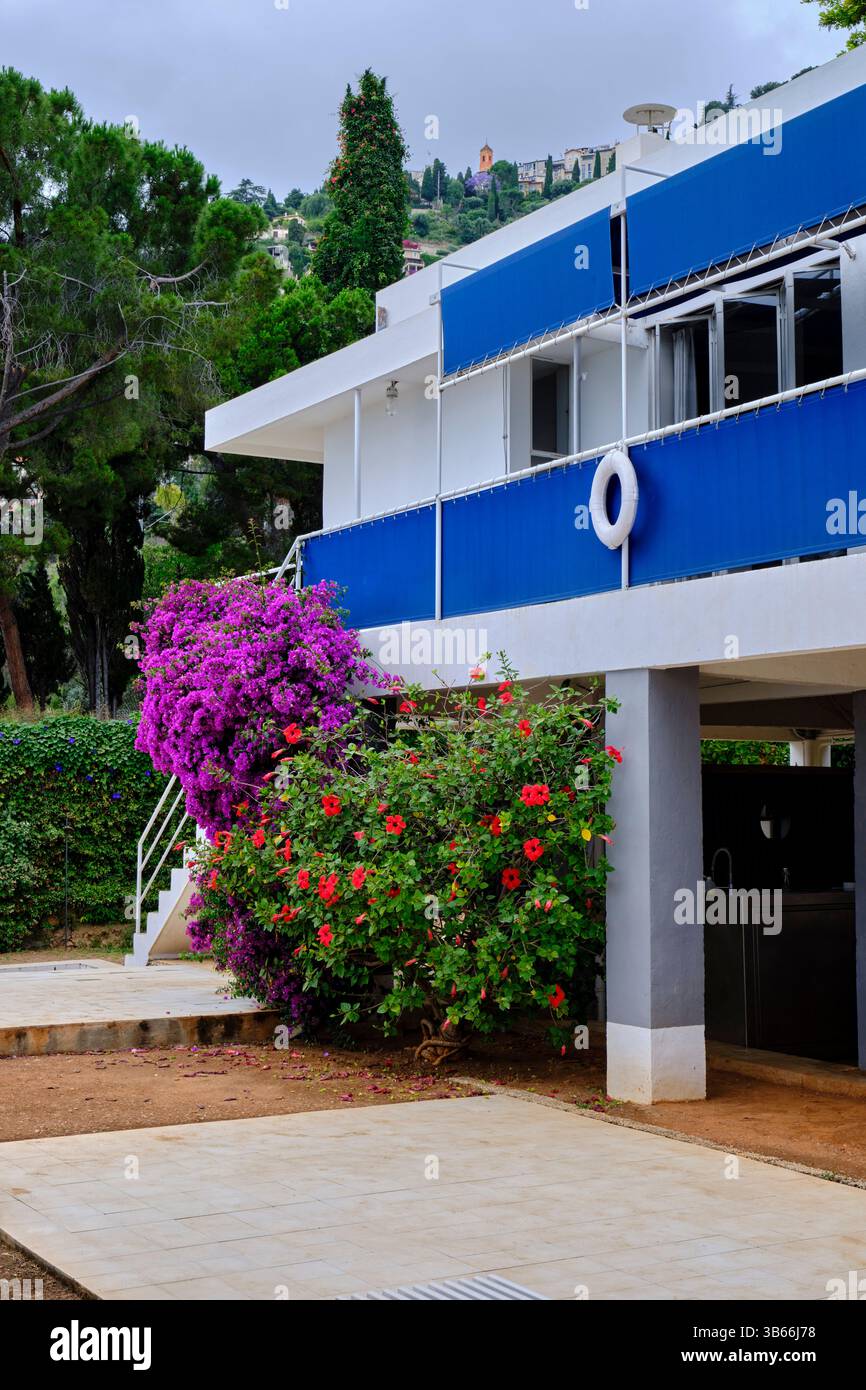 France, Alpes-Maritimes, Roquebrune-Cap-Martin, Eileen Gray's villa E-1027 Stock Photo - Alamy