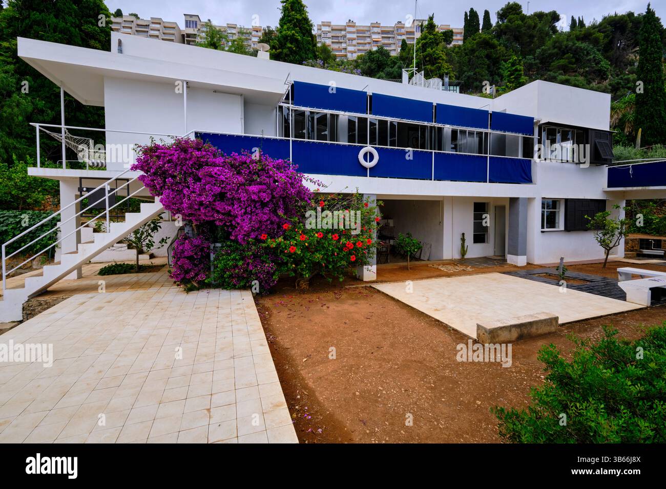 France, Alpes-Maritimes, Roquebrune-Cap-Martin, Eileen Gray's villa E-1027 Stock Photo - Alamy