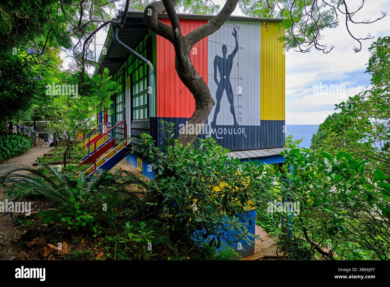 France, Alpes-Maritimes, Roquebrune-Cap-Martin, Cap Martin, the Camping ...