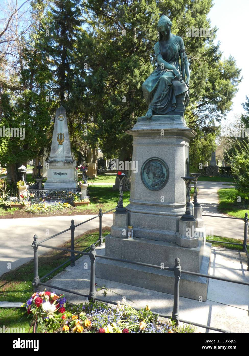 Grabmal von Wolfgang Amadeus Mozart Grabmal Mozarts, bestattet ist er ...