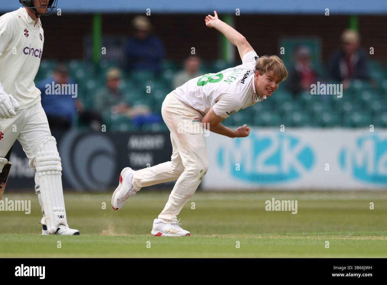 Leicester, United Kingdom, 03, May, 2025, Leicestershire's Tom Scriven ...
