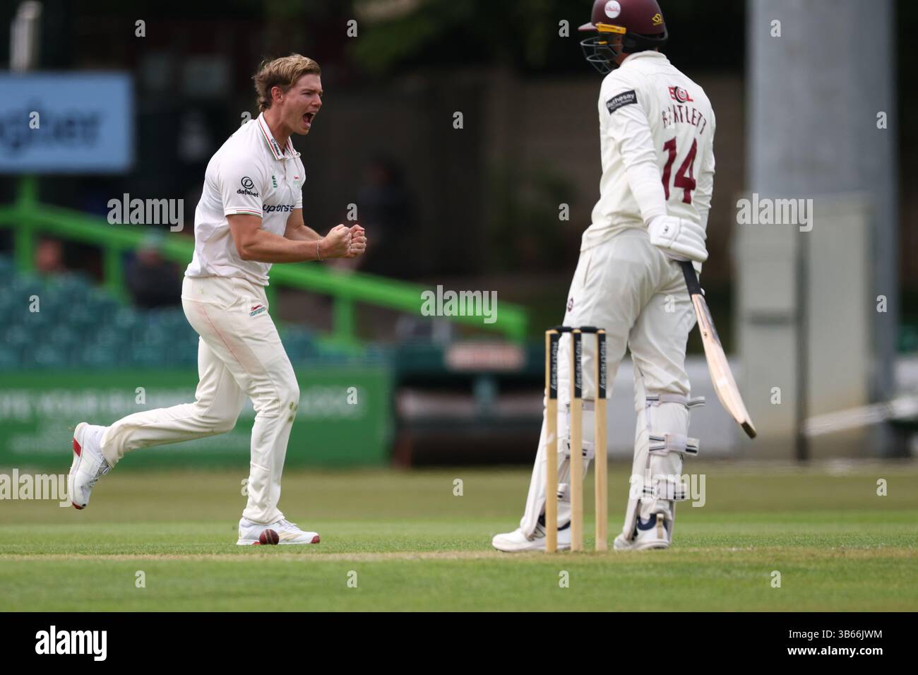 Leicester, United Kingdom, 03, May, 2025, Leicestershire's Tom Scriven ...