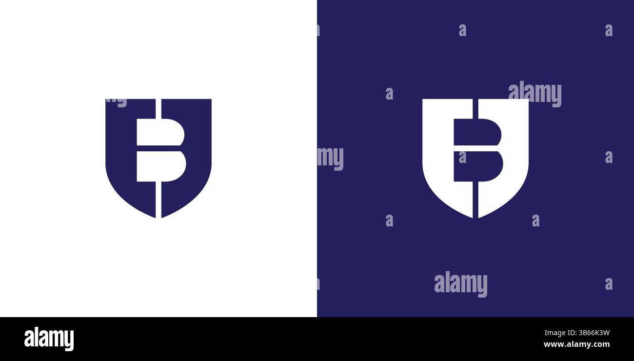 Modern and unique B secure logo design Stock Vector Image & Art - Alamy