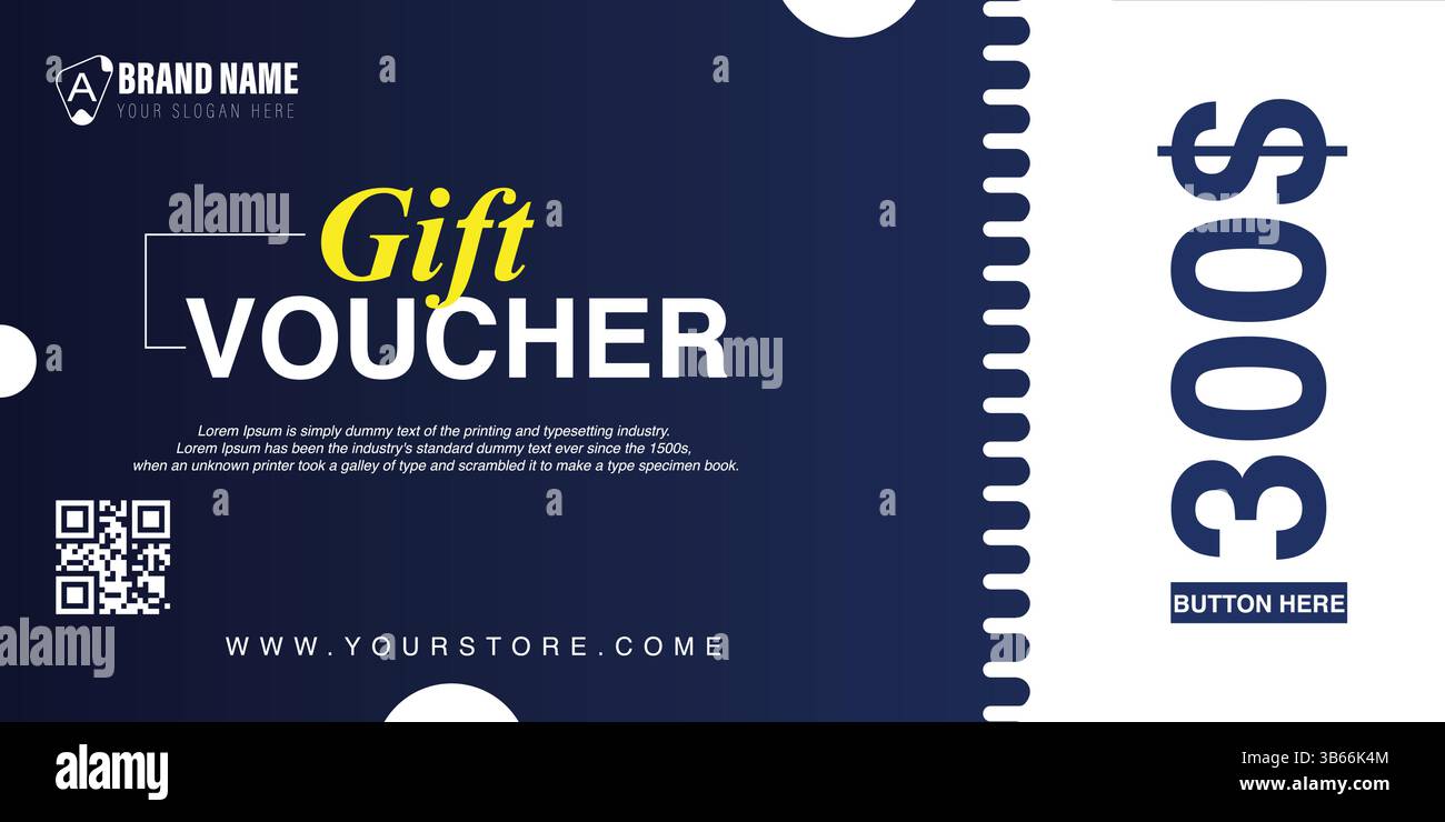 Voucher coupon gift certificate Stock Vector Images - Alamy