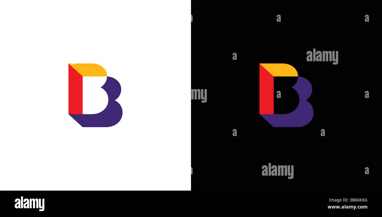 Modern and unique B logo design Stock Vector Image & Art - Alamy