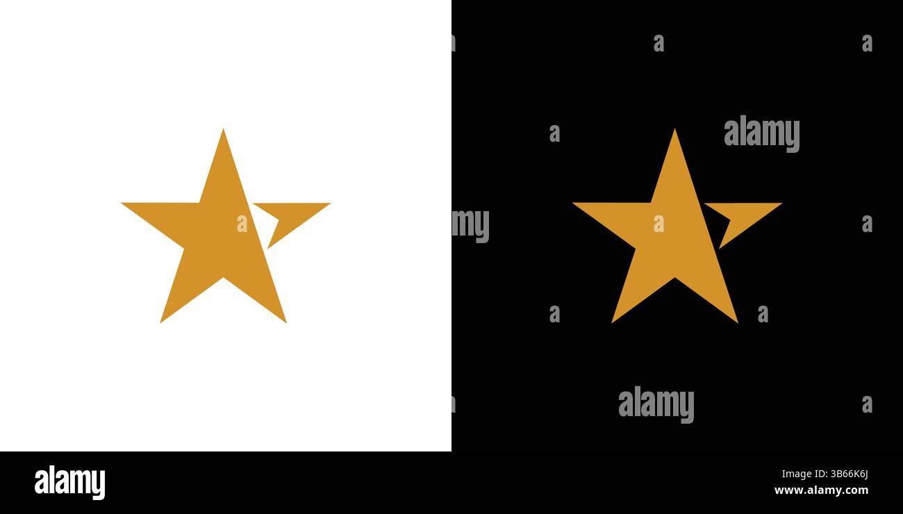Modern and unique star logo design Stock Vector Image & Art - Alamy