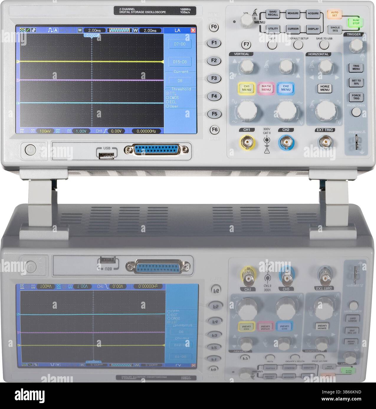 oscilloscope cut out on white background Stock Photo - Alamy