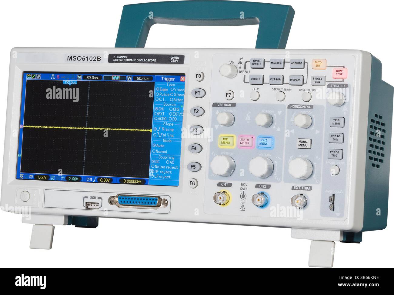 oscilloscope cut out on white background Stock Photo - Alamy