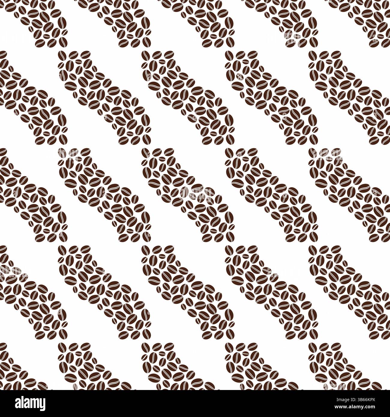 Coffee Bean Pattern in Zigzag Design Stock Vector Image & Art - Alamy