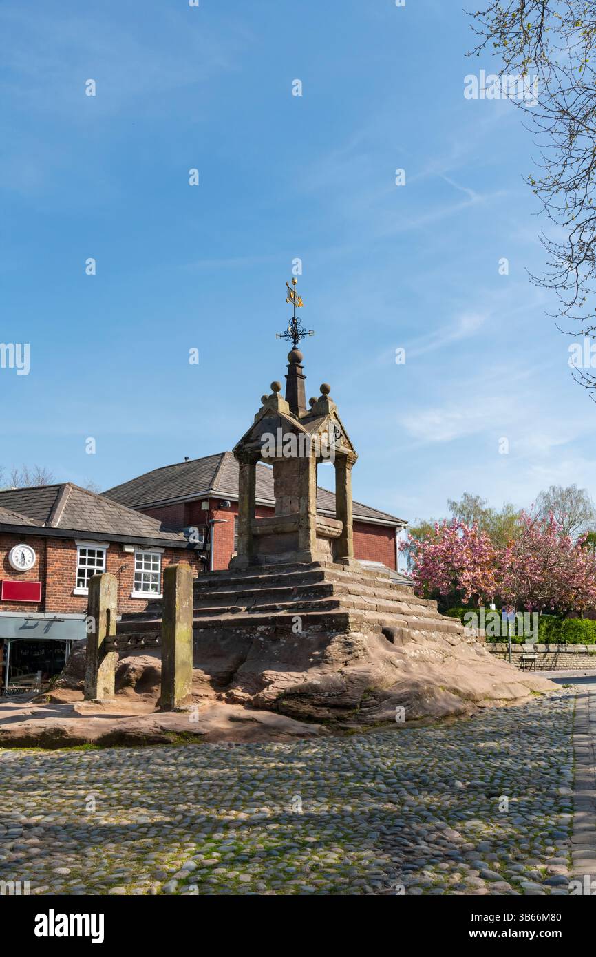 Lymm cross is in the village of lymm hi-res stock photography and ...