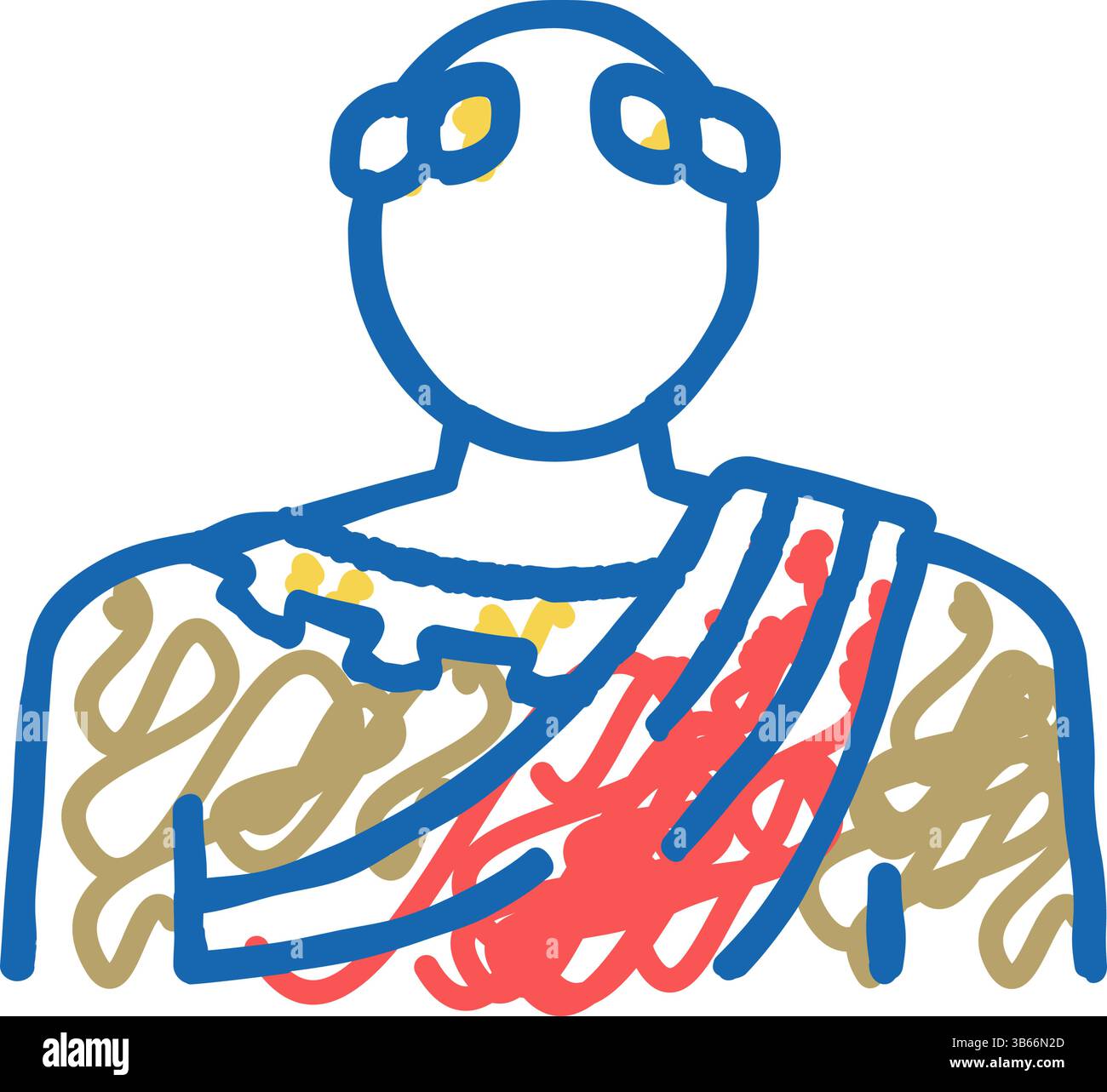 emperor ancient rome icon doodle illustration Stock Vector Image & Art ...