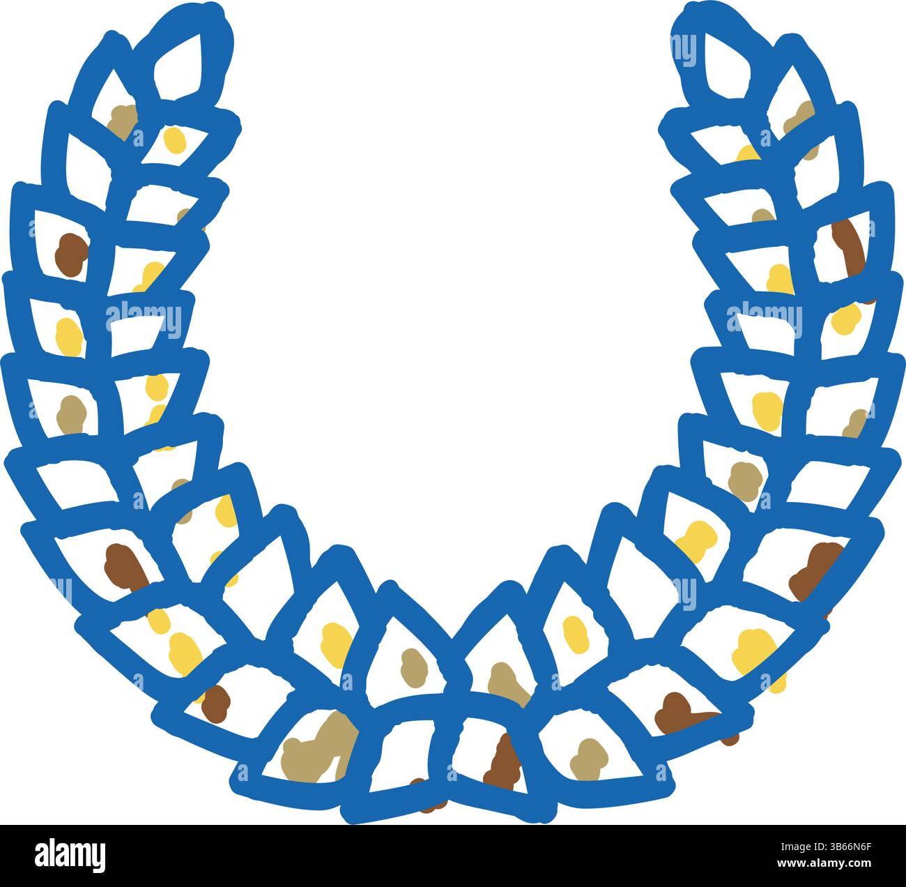 laurel wreath ancient rome icon doodle illustration Stock Vector Image ...