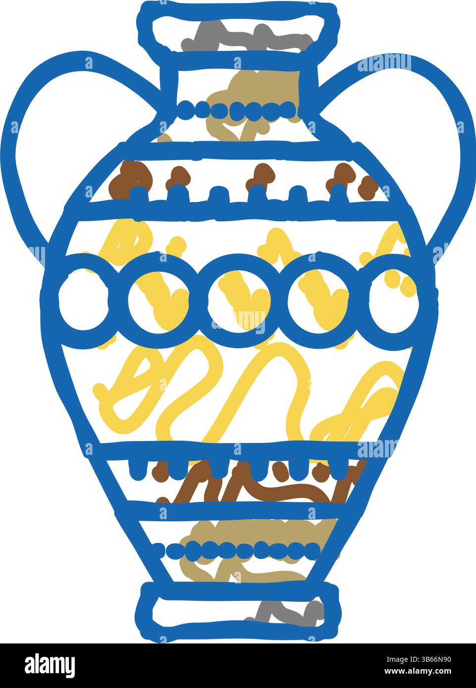 amphora ancient rome icon doodle illustration Stock Vector Image & Art ...