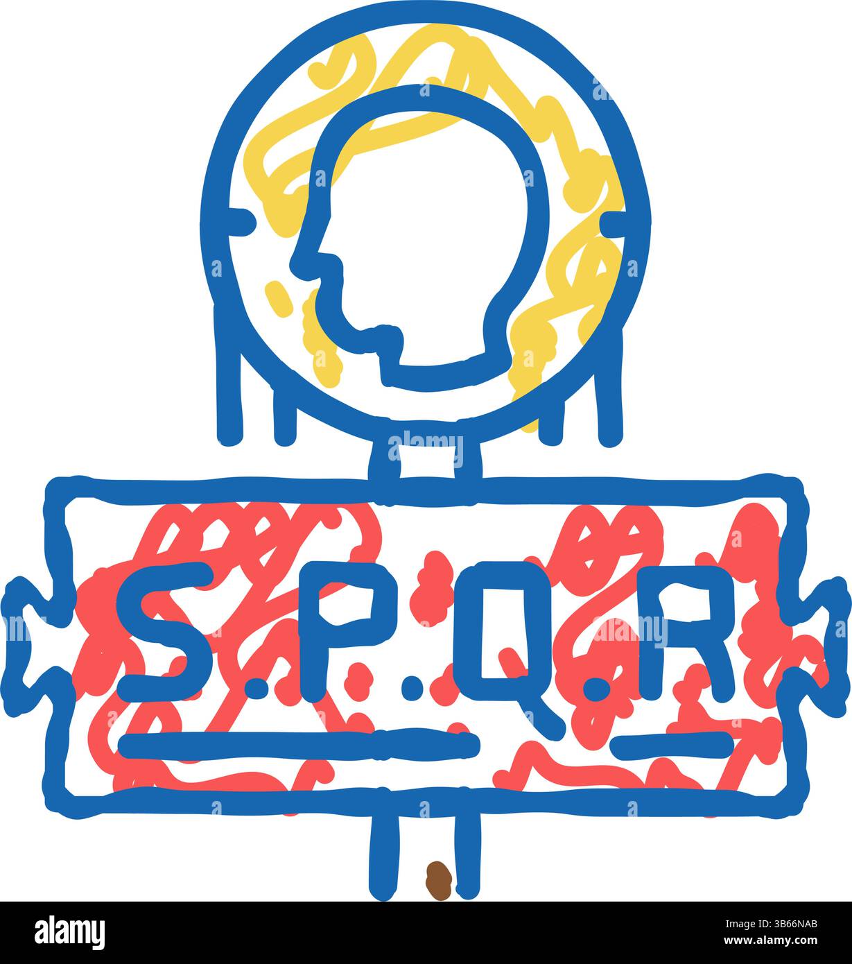 Flag legionary ancient rome Cut Out Stock Images & Pictures - Alamy