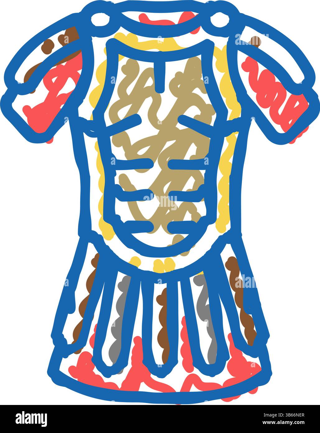 legionary clothes ancient rome icon doodle illustration Stock Vector ...
