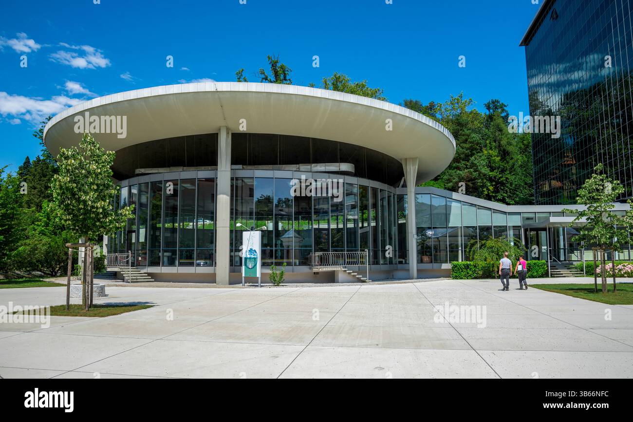 Modern Circular Architecture of a City Medical Center Situated on a ...